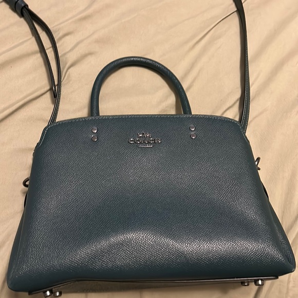 Coach | Bags | Coach Mini Lillie Carryall Satchel Deep Green | Poshmark